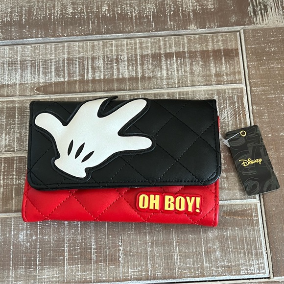 Bags | Disney Oh Boy Mickey Mouse Wallet | Poshmark